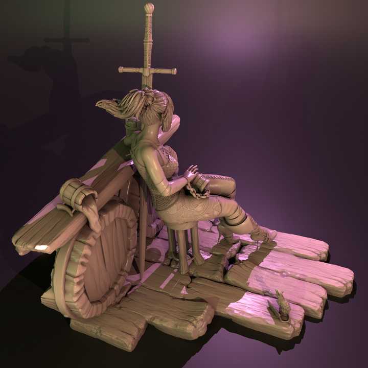 3D Printable Lia, The Dragon Slayer pose1 +NSFW + Dioarama by 42studio